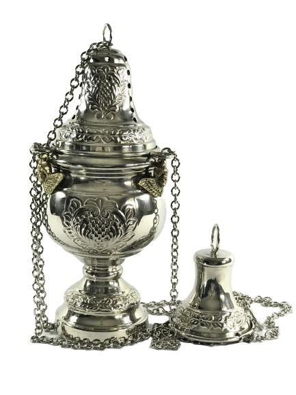 Turíbulo tu02 – 31cm cinzelado – Fábrica de Hóstias