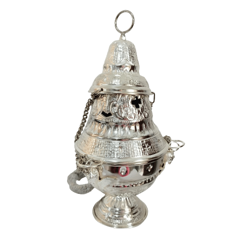 Turíbulo tu05 – 23cm cinzelado – Fábrica de Hóstias