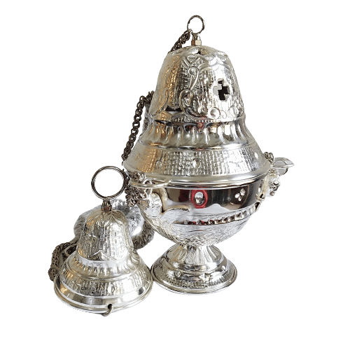 Turíbulo tu05 – 23cm cinzelado – Fábrica de Hóstias