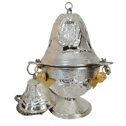 Turíbulo tu06 – 23cm cinzelado – Fábrica de Hóstias