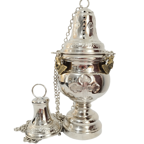 Turíbulo tu02 - 31cm Cruz | Fábrica de Hóstias