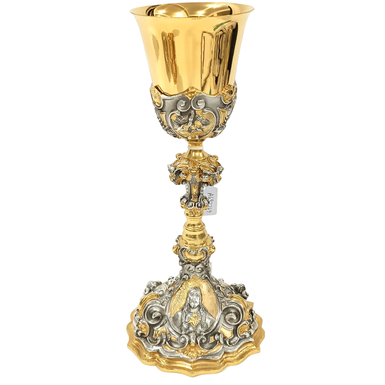 Cálice Italiano Dourado e Prateado | Fábrica de Hóstias