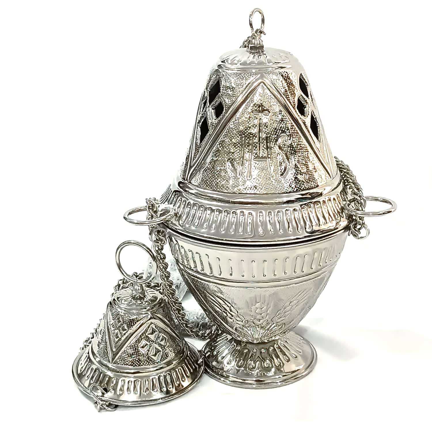 Turíbulo tu05 – 23cm cinzelado – Fábrica de Hóstias