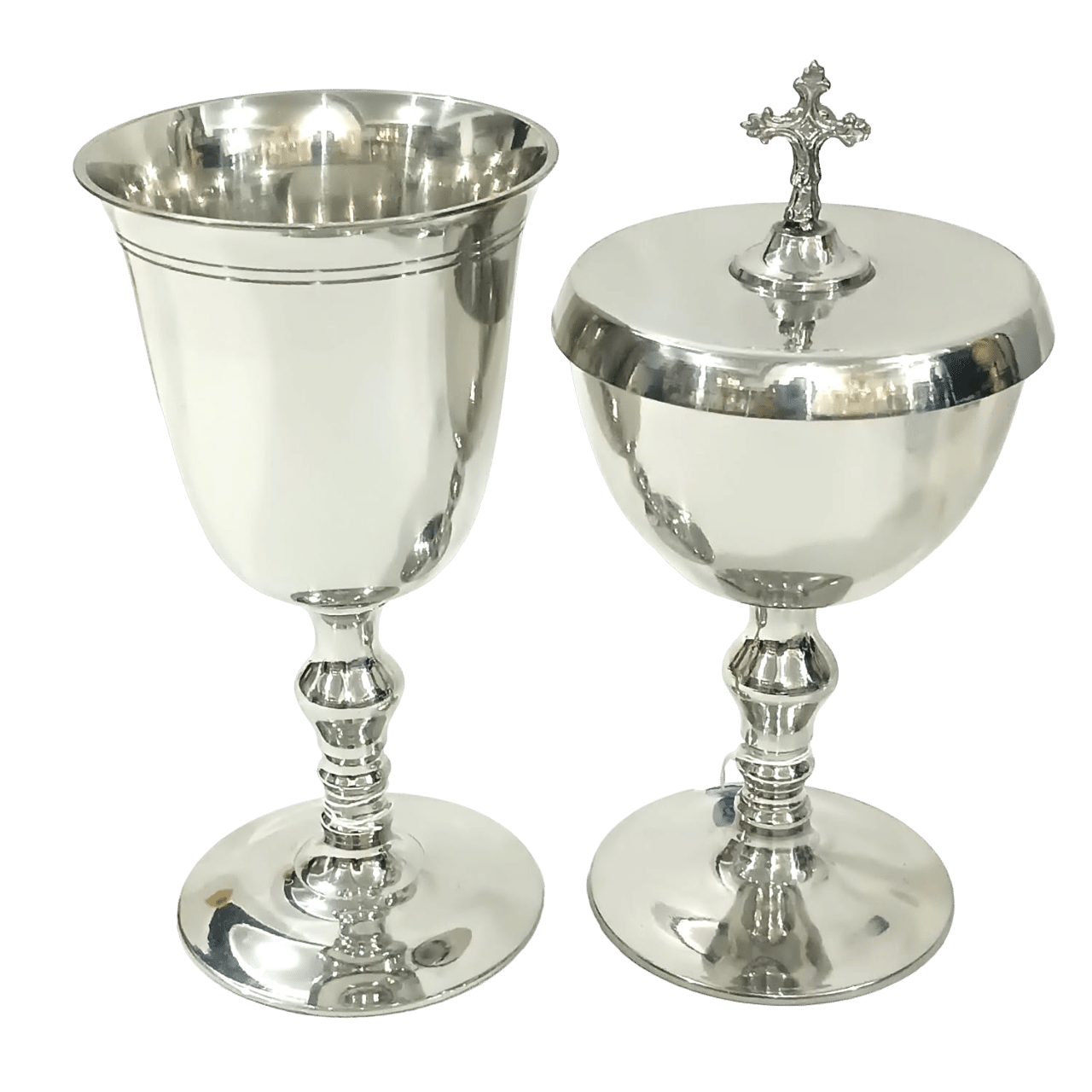 Conjunto âmbula e Cálice 1101 Prata – Fábrica de Hóstias