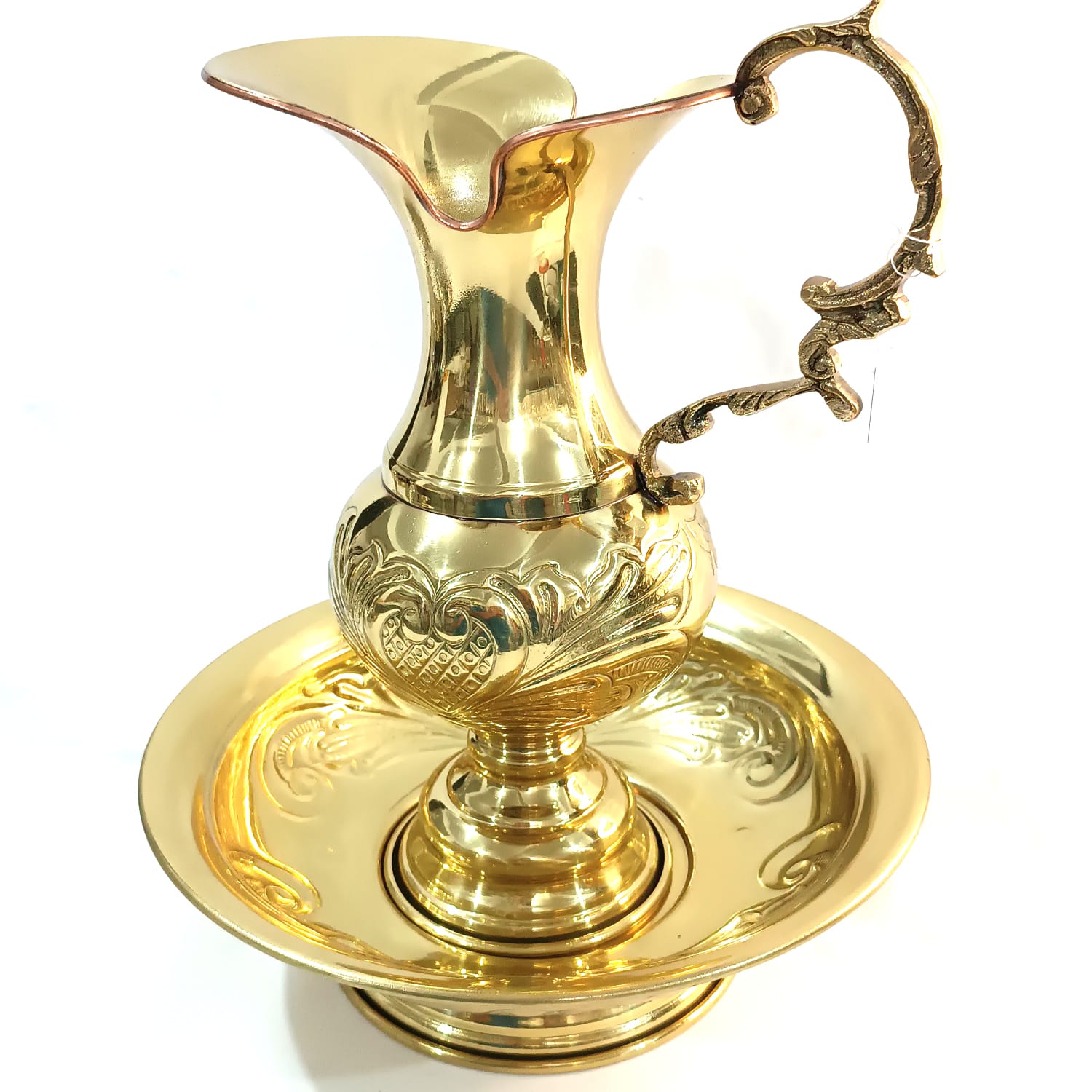 Ânfora – jarra com bacia média dourado – Fábrica de Hóstias