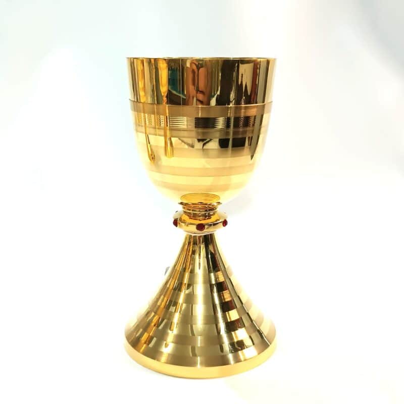 Cálice Italiano Dourado e Prateado | Fábrica de Hóstias