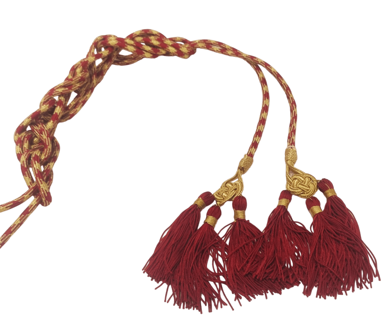 Cíngulo Italiano Vermelho Dourado – Fábrica de Hóstias