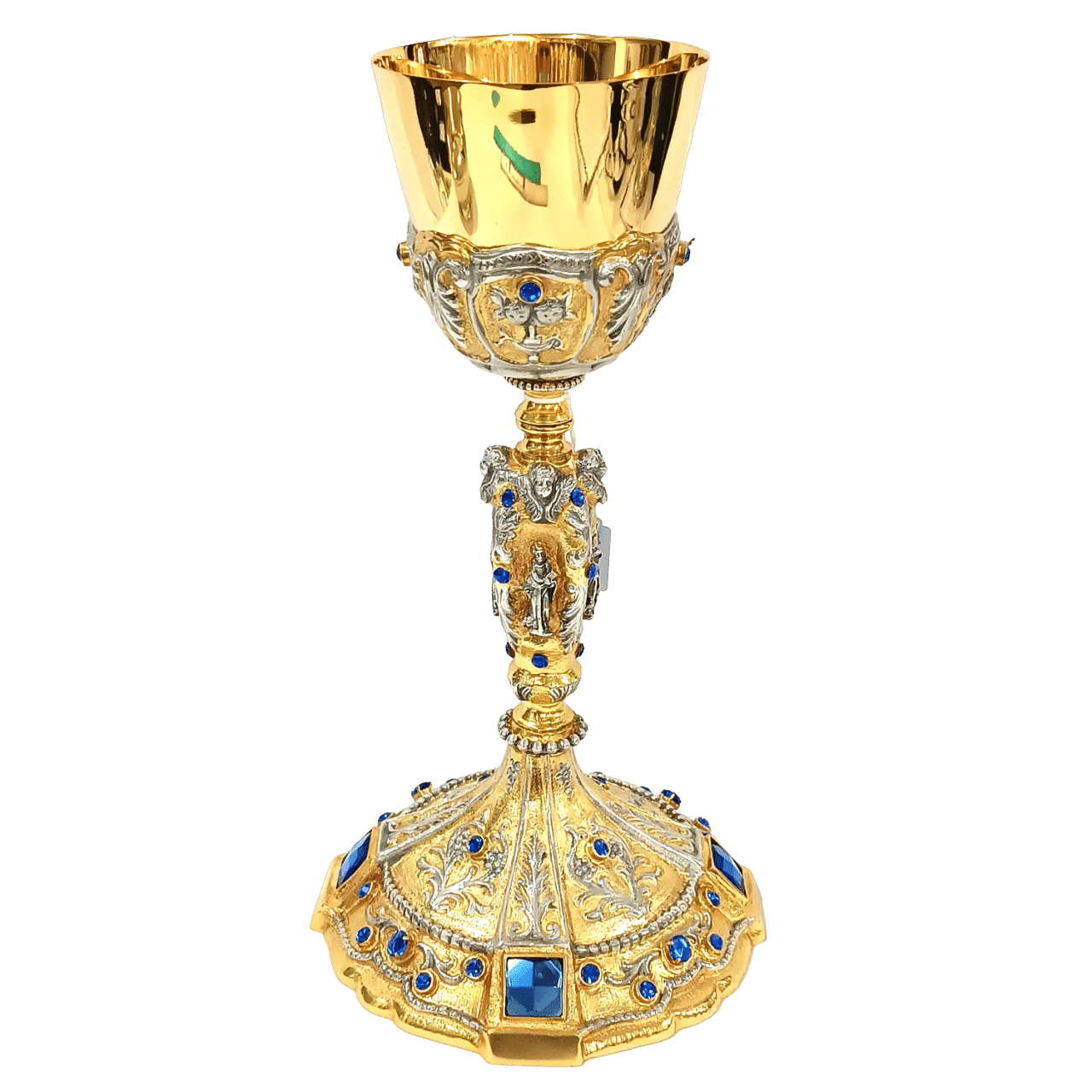 Cálice Italiano Dourado e Prateado | Fábrica de Hóstias