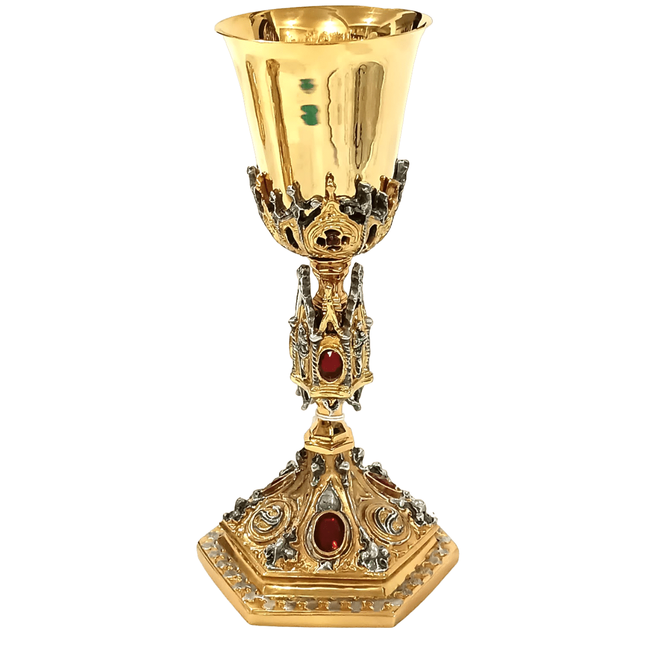 Cálice Italiano Dourado e Prateado | Fábrica de Hóstias